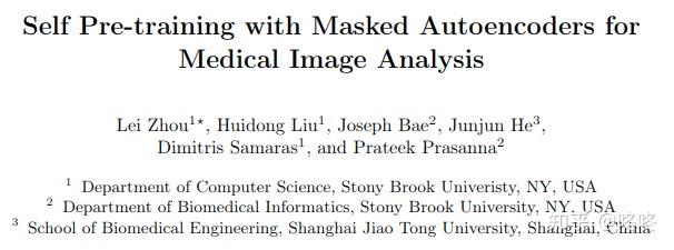 MAE自监督算法在医学图像上的应用 - 知乎