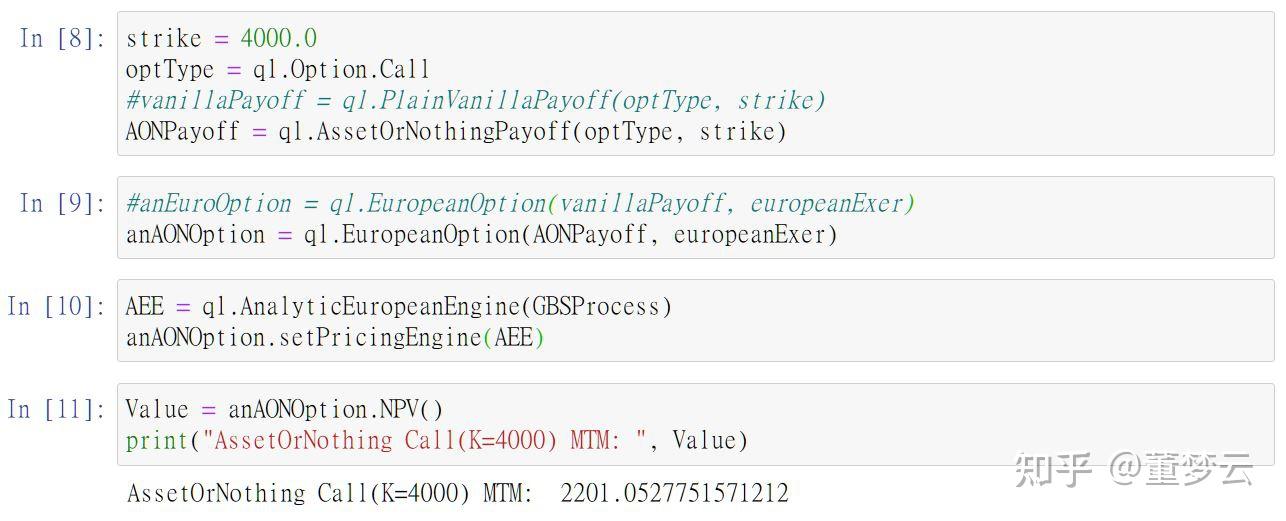 十、使用QuantLib Python评价奇异期权(1)数字期权 - 知乎