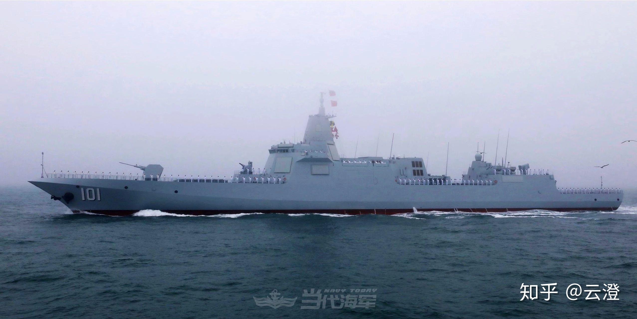 请问怎样从外观区分052C/D 054A 055和056？ - 知乎