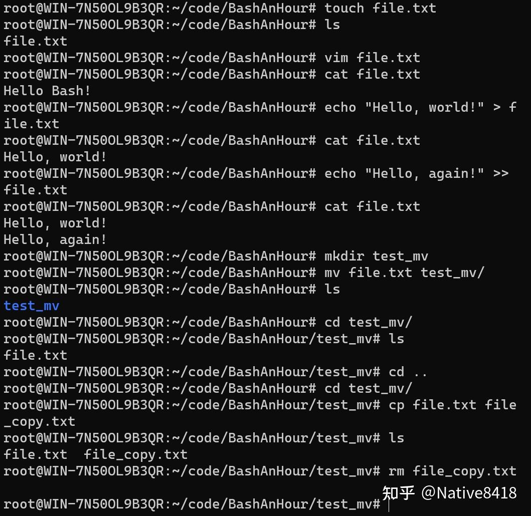 一小时实践入门 Bash - 知乎