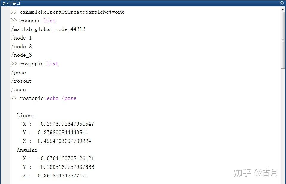 ROS技术点滴 —— Matlab中的ROS - 知乎