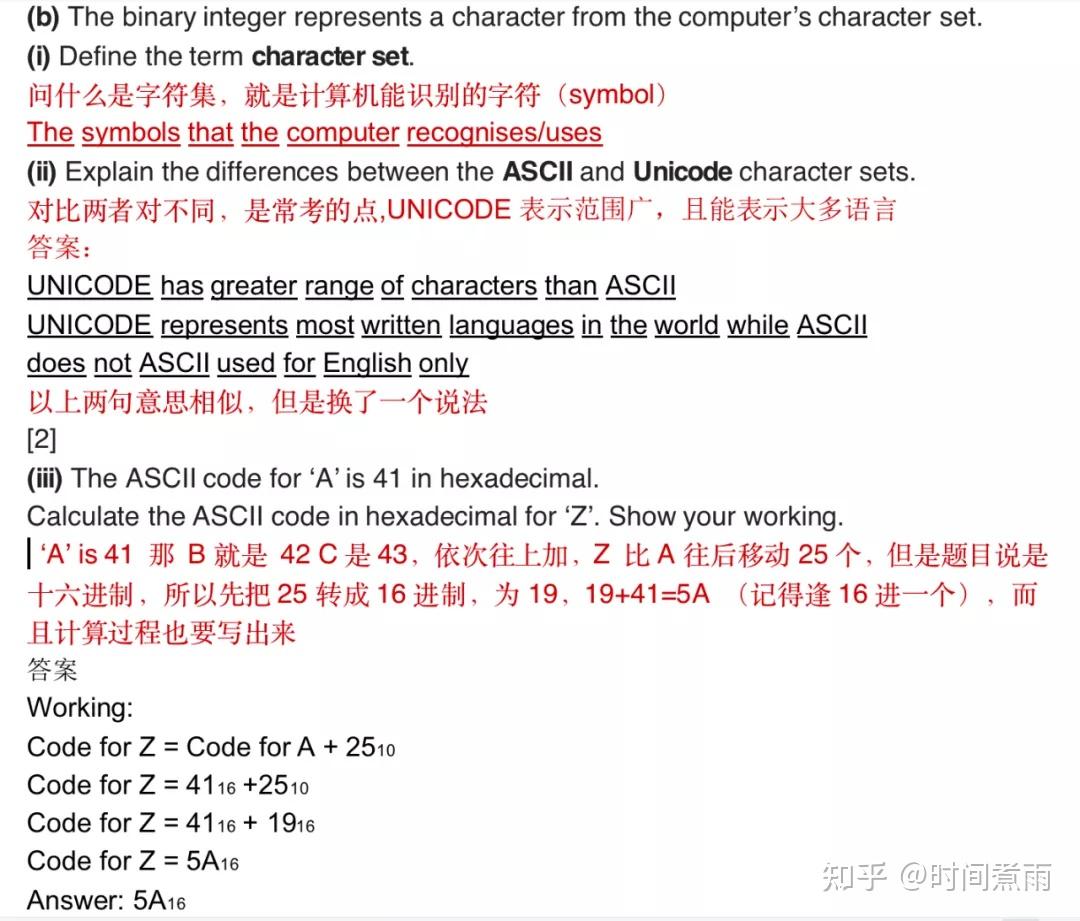 ALEVEL CS ASCII and Unicode 字符编码 - 知乎