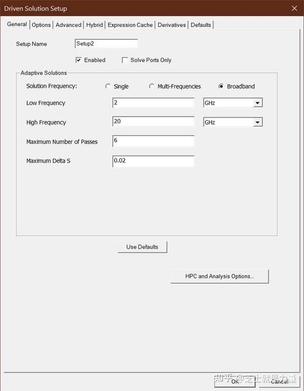 ANSYS HFSS基础----添加求解器和求解设置 - 知乎