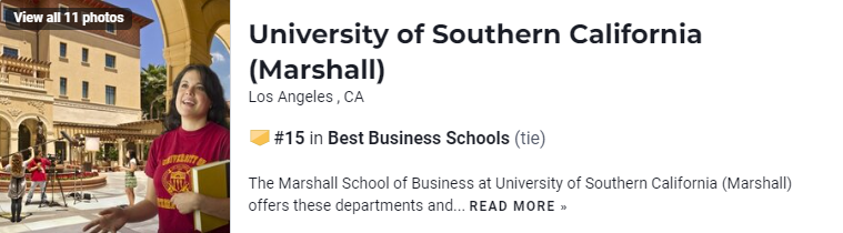 全美Top15 | 南加州大学Marshall商学院STEM硕士盘点！部分24Fall仍可申请！ - 知乎
