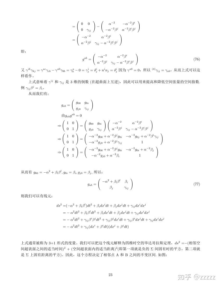 数值相对论（part2：3+1分解（ADM形式）） - 知乎