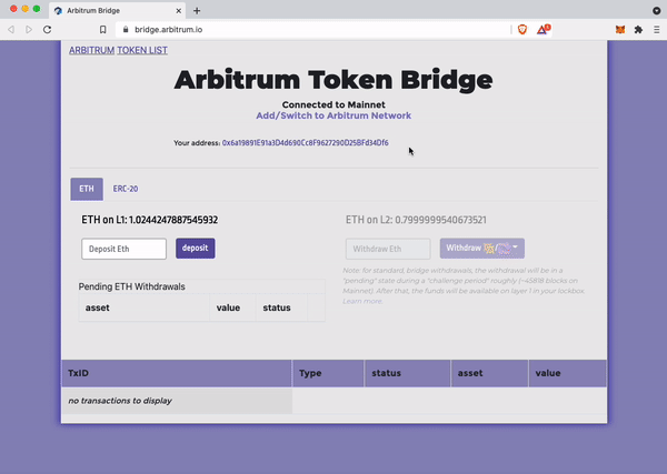 ARBITRUM Token桥使用教程 - 知乎