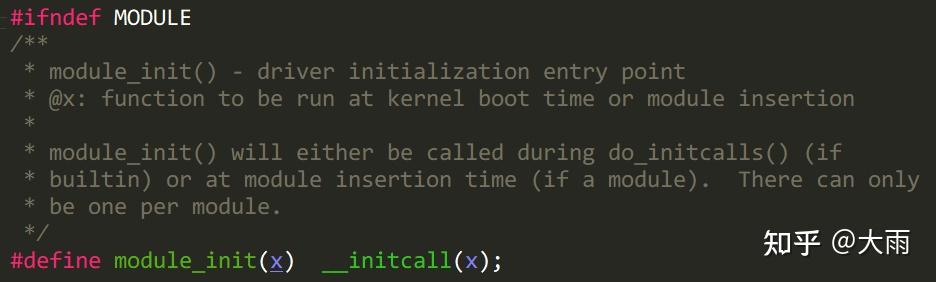 module_init（linux kernel 宏函数之“模块的起点”） - 知乎