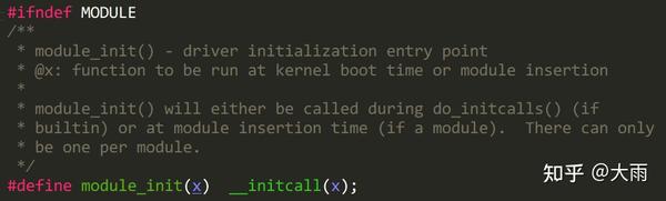 module_init（linux kernel 宏函数之“模块的起点”） - 知乎