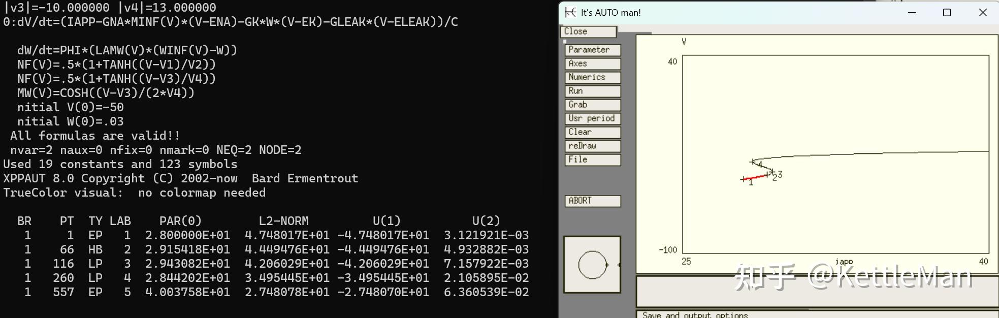 XPPAUT分岔计算 - 知乎