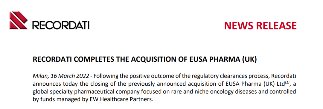 全球TOP100:意大利Recordati制药近百年深耕，重仓罕见病 - 知乎