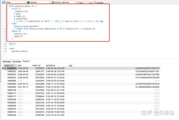 MIMIC数据库，常用查询指令SQL基础(二) - 知乎