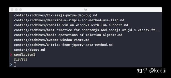 Fuzzy finder(fzf+vim) 使用全指南 - 知乎