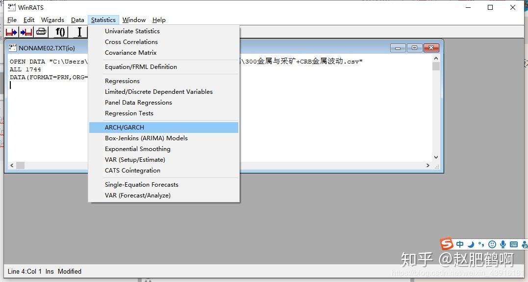 BEKK模型的介绍与winrats操作 - 知乎