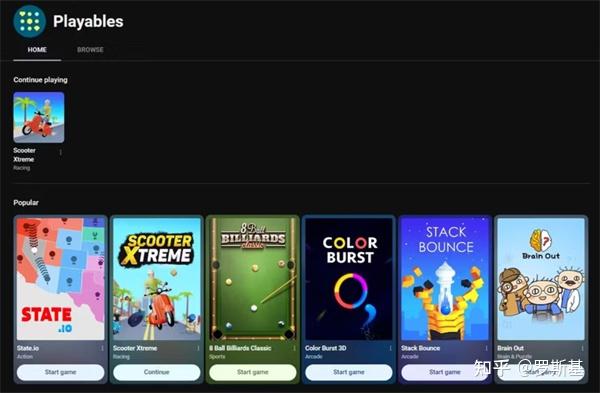 YouTube推出官方小游戏平台Playables，首批37款游戏即点即玩 - 知乎