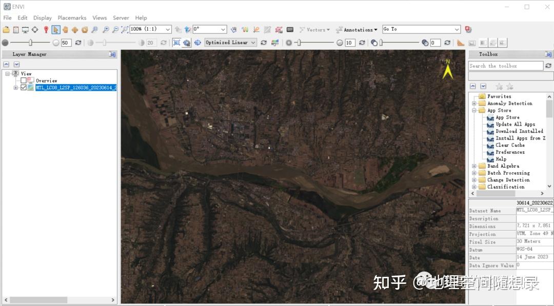最新LANDSAT(2022以后)数据的打开方式(ENVI) - 知乎