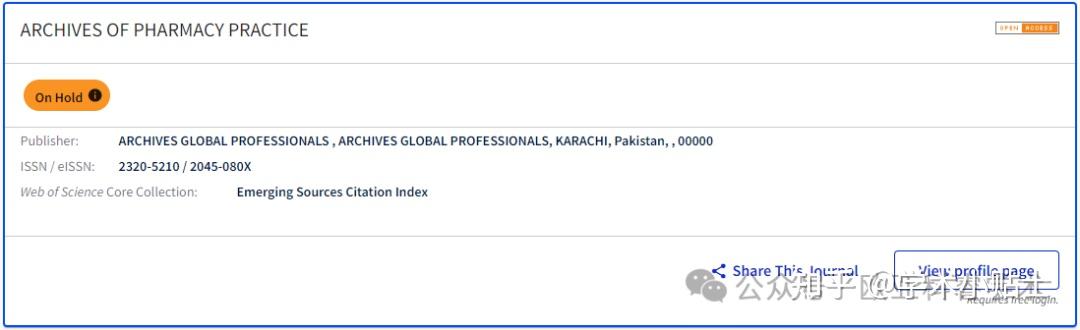 「On Hold」期刊合集，共14本SCI/SSCI/ESCI，你踩雷了吗？ - 知乎