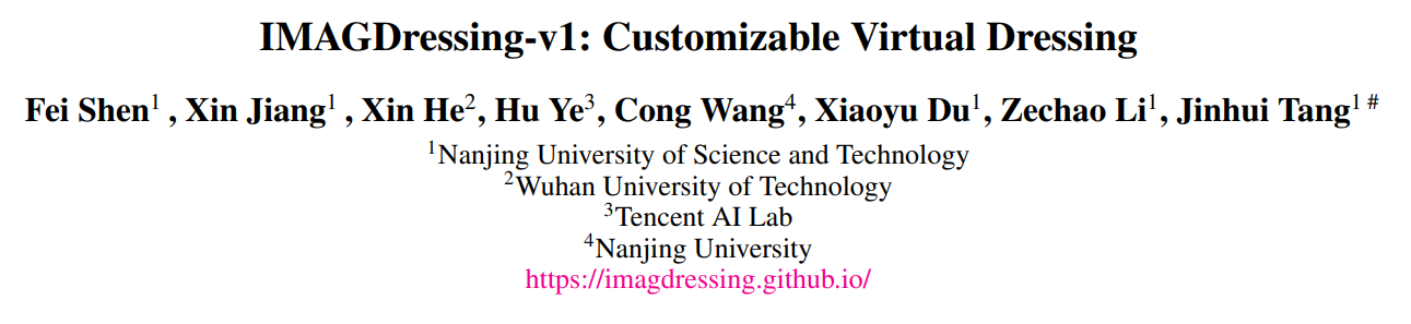 AAAI2025｜IMAGDressing-v1：南理工提出新的图像生成任务，可定制的虚拟穿衣，数据和代码已经开源 - 知乎