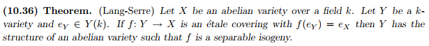 Etale fundamental group of an abelian variety - 知乎