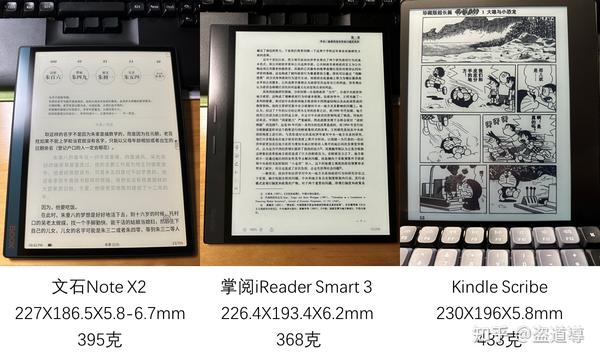 三款10.3寸电纸书对比（文石Note X2、掌阅iReader smart3、Kindle Scribe） - 知乎