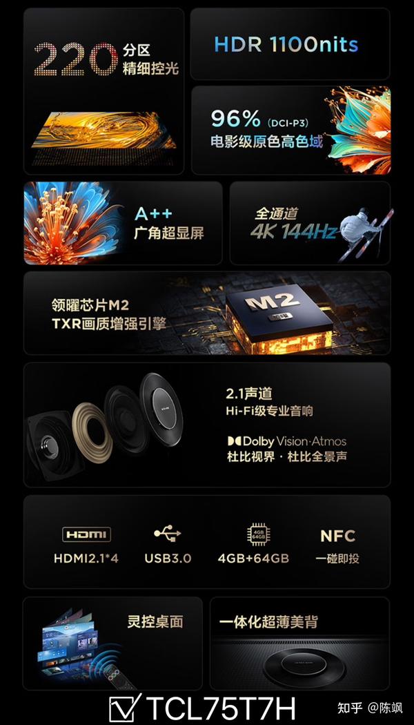 电视选购：TCL75T7H和海信75E5K选哪个？哪个更好？