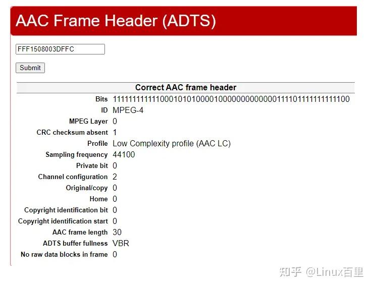 【FFmpeg实战】AAC格式ADTS+实例剖析 - 知乎