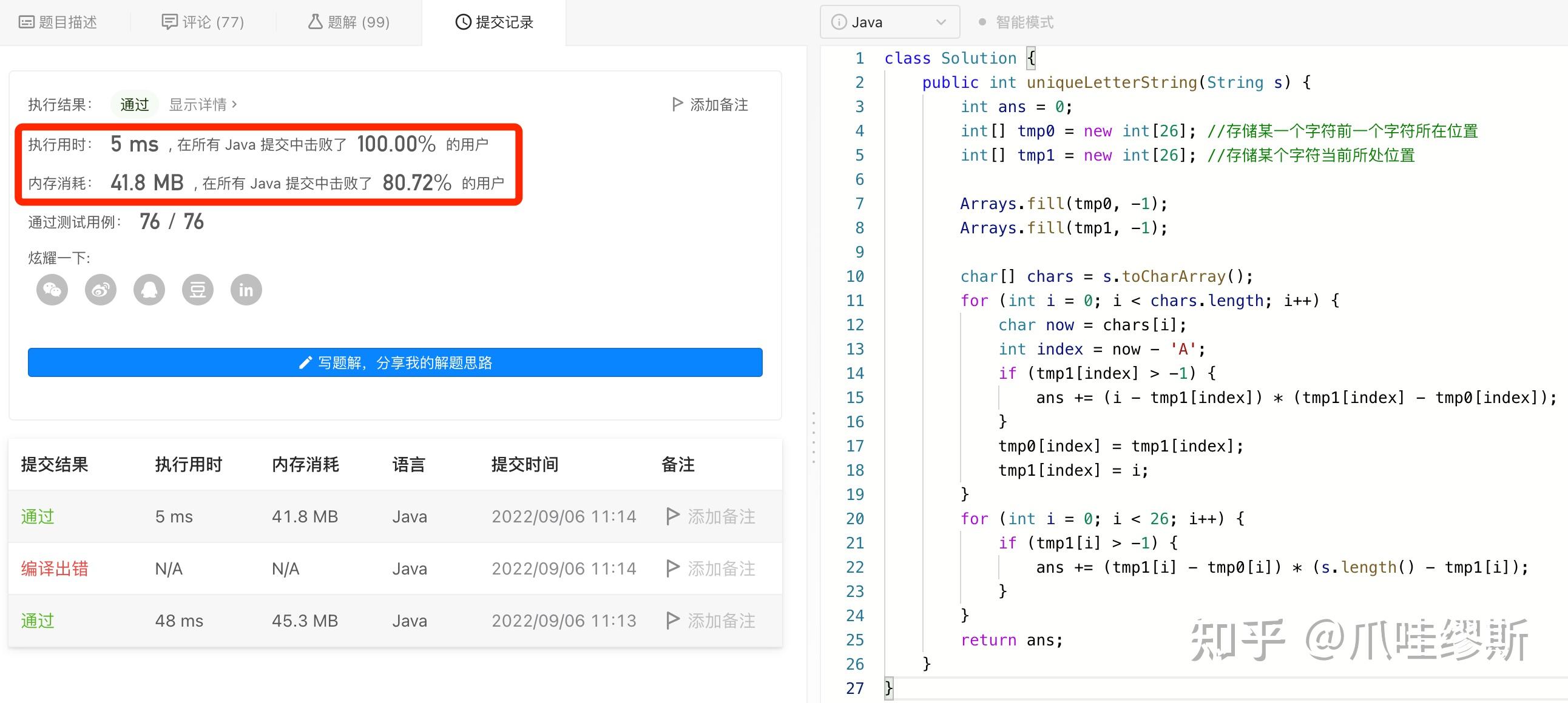 图解leetcode——828 统计子串中的唯一字符(难度:困难) 知乎