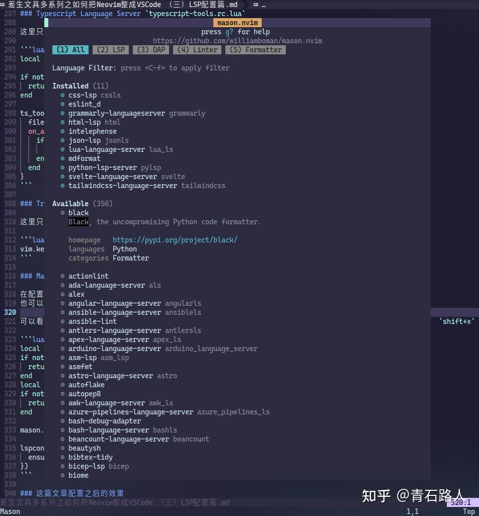 把Neovim整成VSCode （三）LSP配置篇 - 知乎