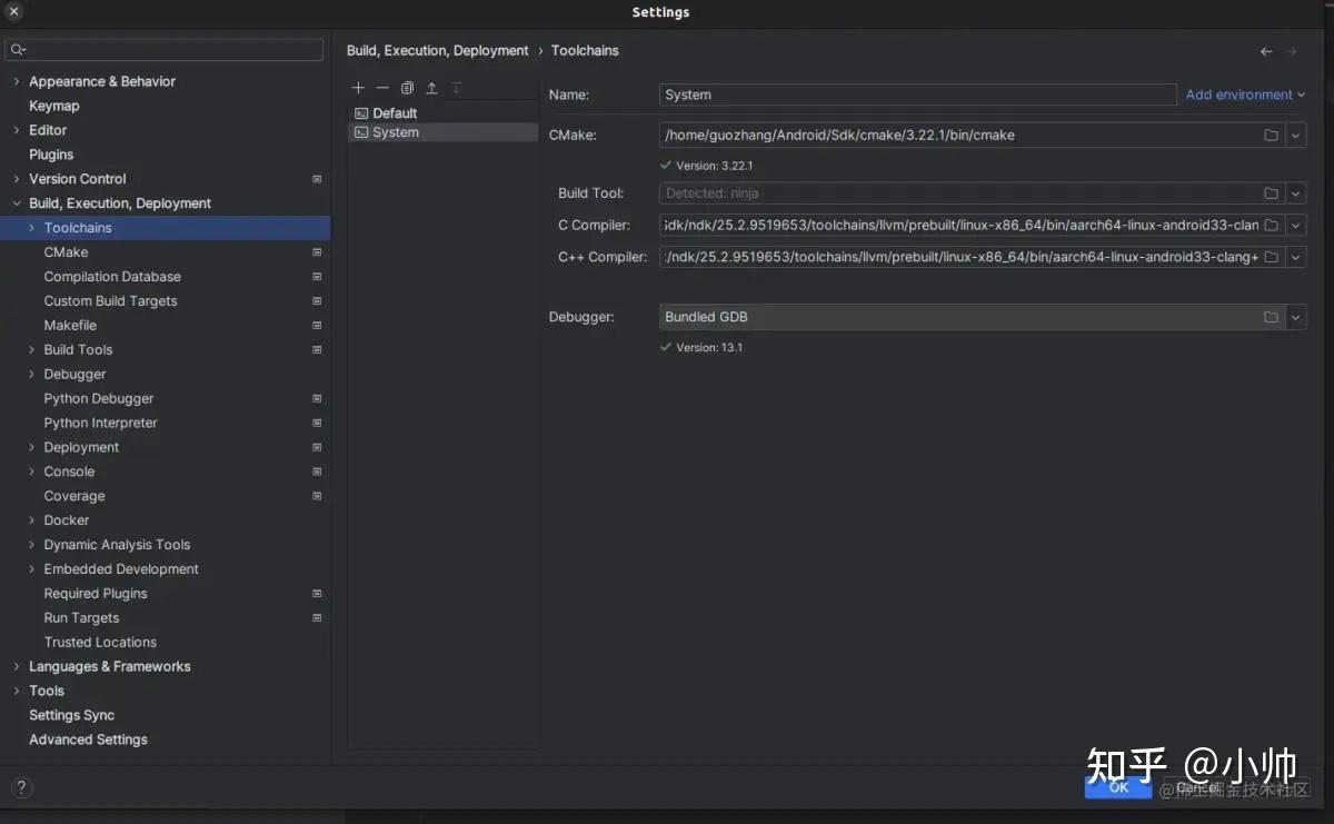 使用aidegen导入AOSP工程到Clion并配置toolchains - 知乎