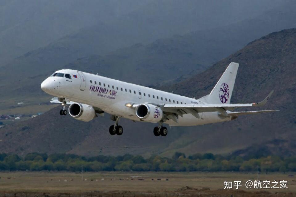 蒙古匈奴航空接收第二架巴航工业E190，和平航空订购5架E175 - 知乎