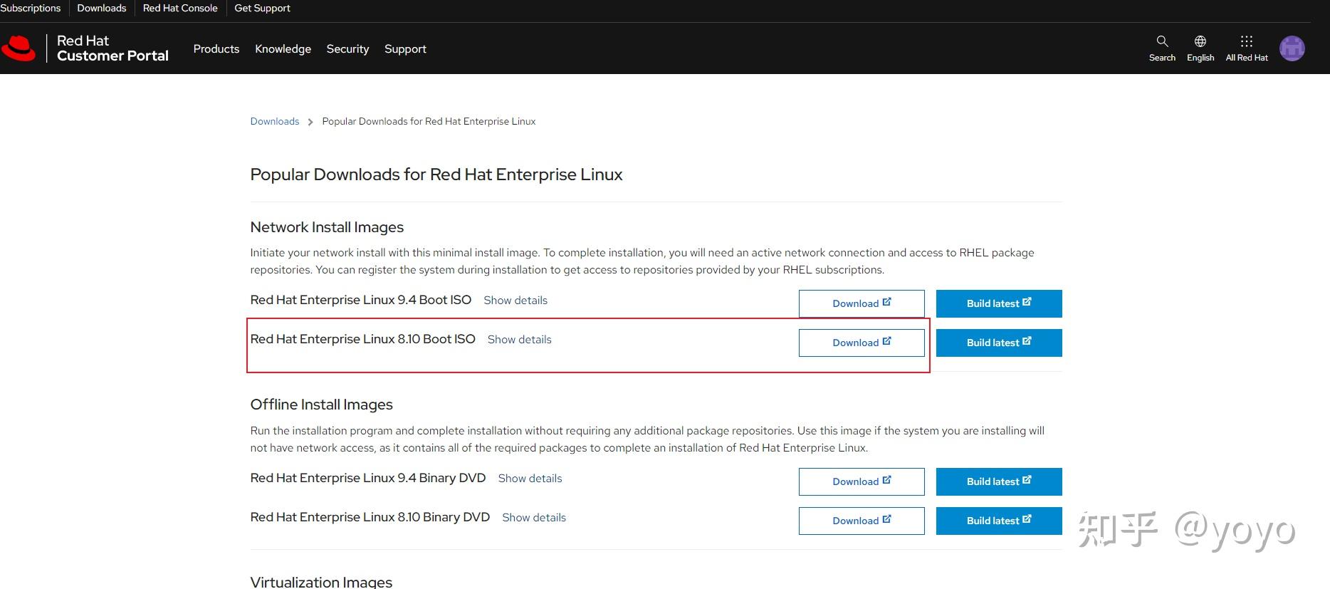 redhat 8.10下载安装 - 知乎