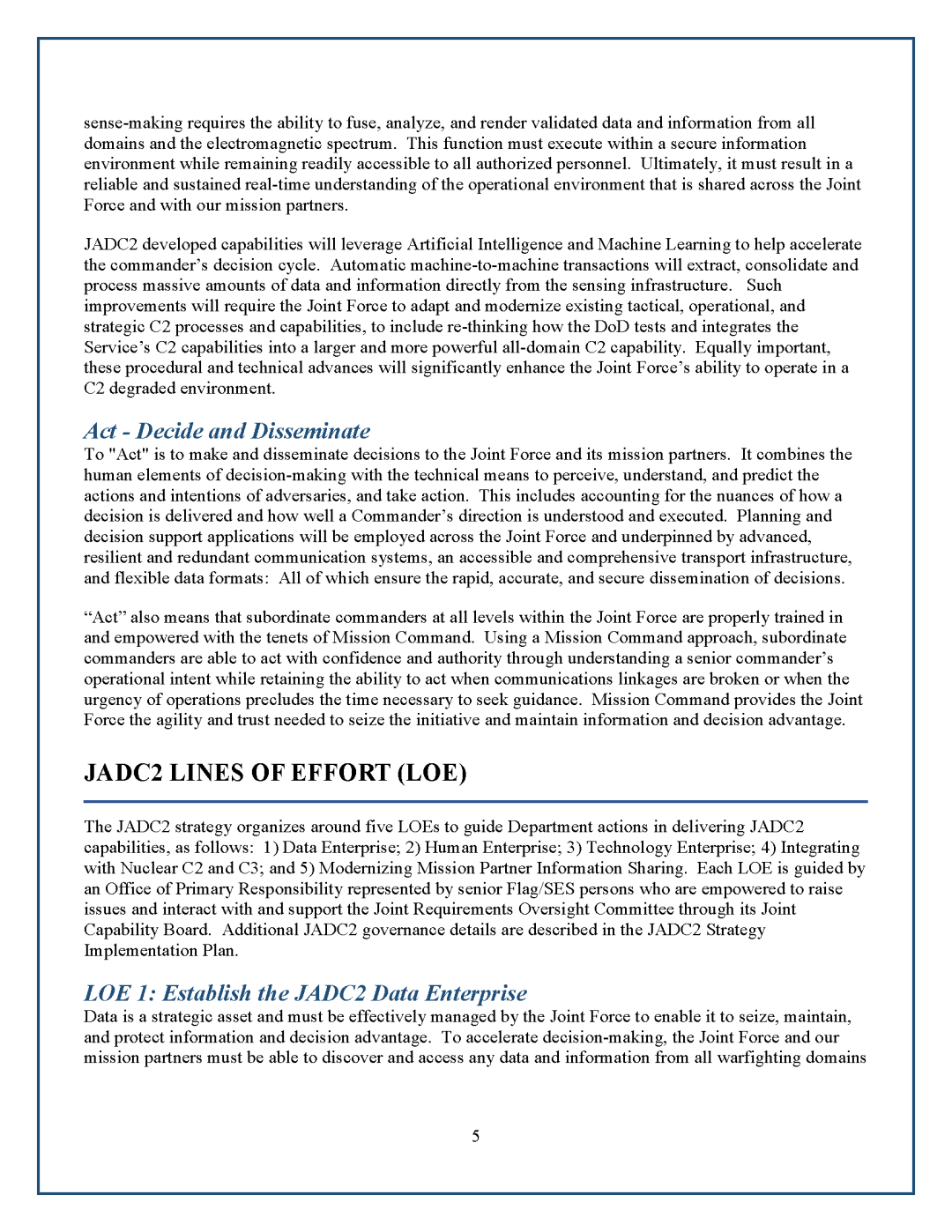 美国「联合全域指挥与控制 (JADC2)」战略发展最新总结报告，12页pdf - 知乎