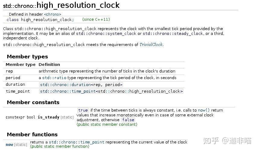 std::chrono::high_resolution_clock简单测试 - 知乎