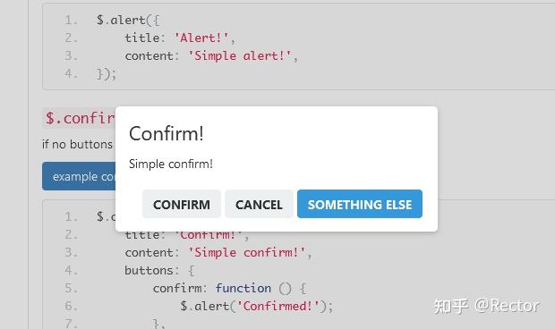 分享一款开源的非常轻量精美的jQuery模态弹窗插件(jquery-confirm)，包含Bootstrap,Material等多种主题 - 知乎