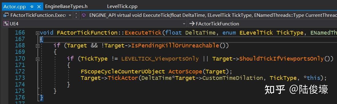 UE4 TickFunction 的应用 - 知乎