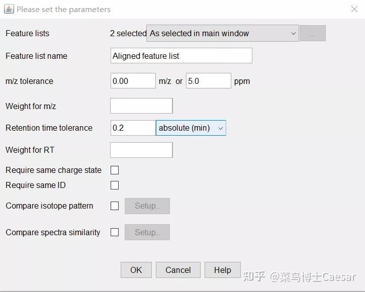 MZmine 2-代谢组学数据处理软件教程 - 知乎