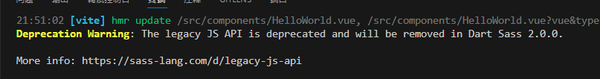 vite中sass警告JS API过期 - 知乎