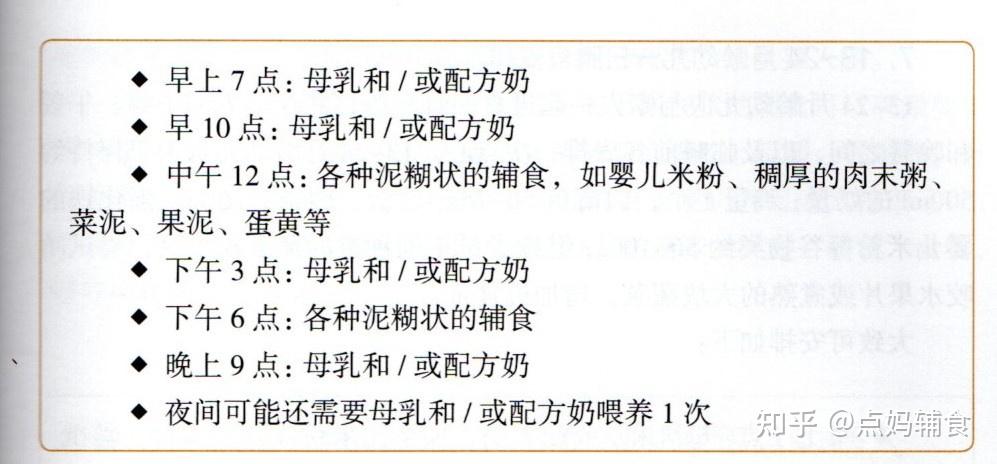 6 24个月宝宝辅食添加时间表,附宝宝一天辅食安排! 知乎