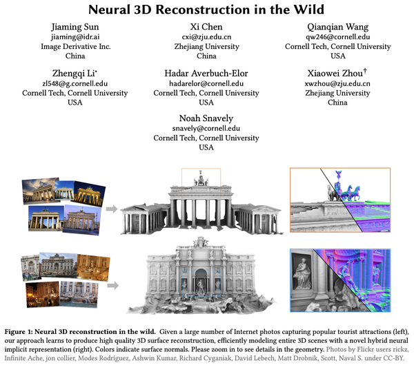 Neural 3D Reconstruction in the Wild (NeuralRecon-W) 阅读笔记 - 知乎