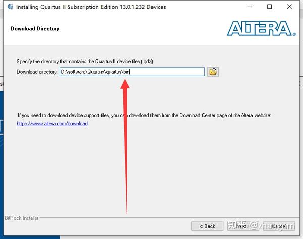 Quartus II 13.0.1.232 软件安装过程中的can't find Quartus II subscription Editon device file(.qdz) - 知乎