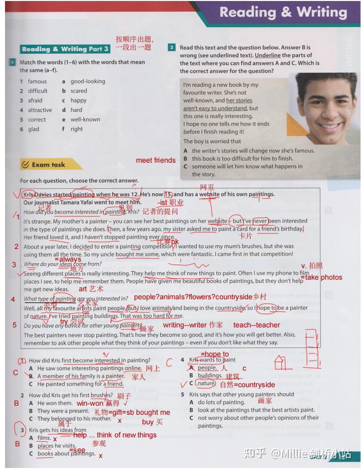 KET阅读Part 3难点分析/KET compact 绘画 - 知乎