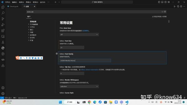 【已解决（轻量级）】VSCode Jupyter Notebook切换字体/字体大小（代码 + Markdown），以及VSCode取消自动 ...