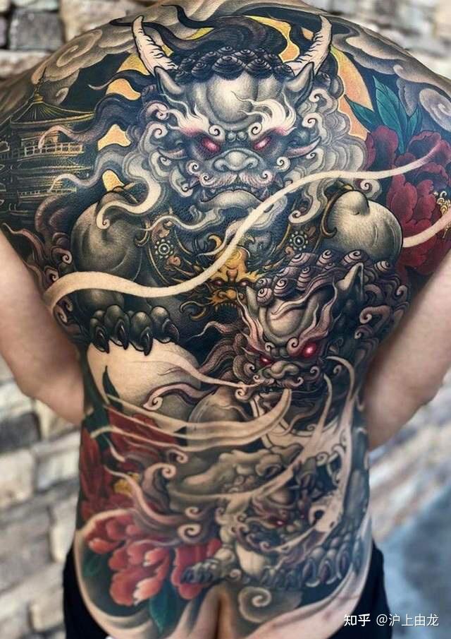 上海纹身店，浦东由龙纹身工作室分享 满背纹身图案 知乎