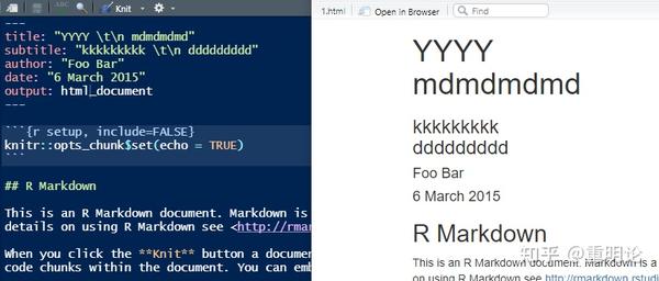 Rmarkdown 行文小技巧（标题换行设置） - 知乎