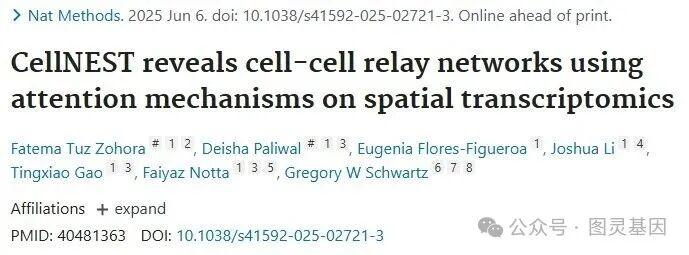 Nat Methods | 基于空间组学探讨细胞通讯：CellNEST揭示细胞间中继网络 - 知乎