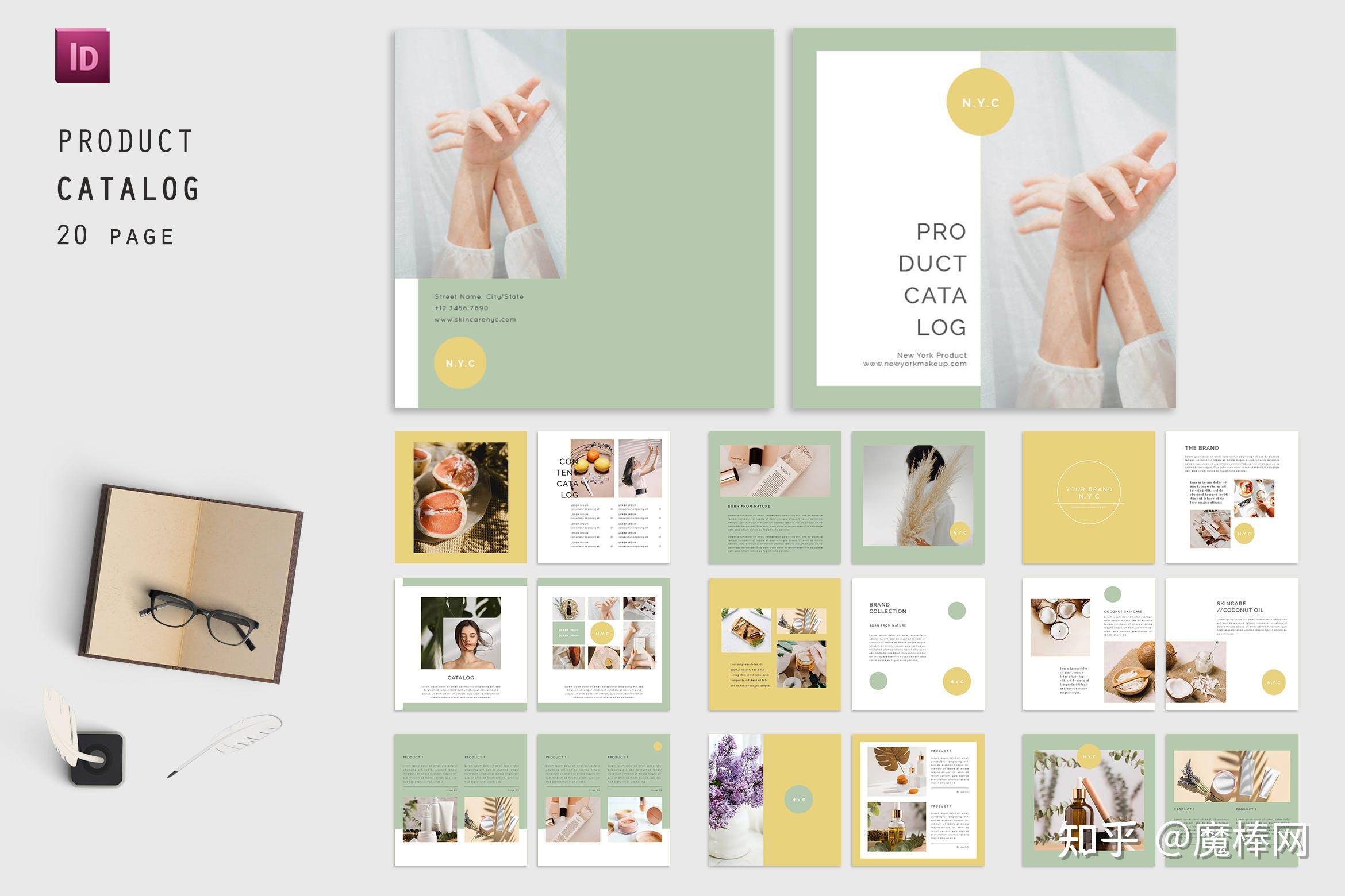 简约风格画册设计分享！画册InDesign模板下载 - 知乎