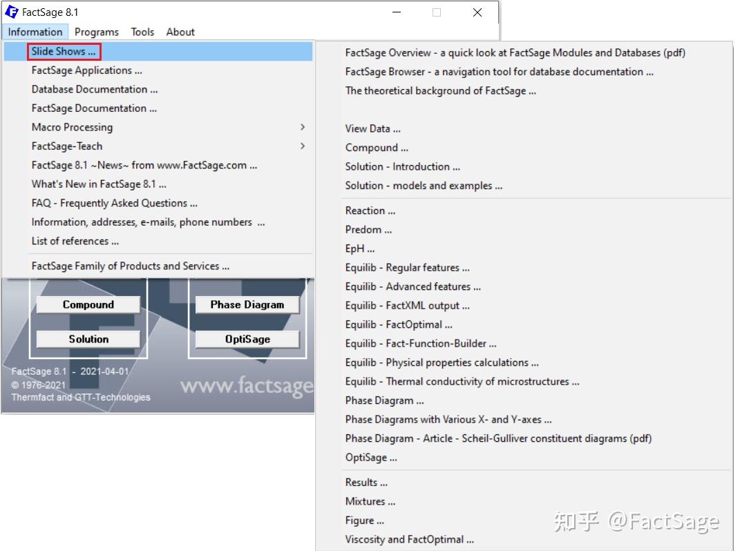 FactSage 软件教程 入门学习资料汇总 - 知乎