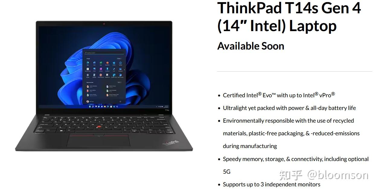 Thinkpad 14S Gen1，Gen2，Gen3，Gen4的简单对比 - 知乎