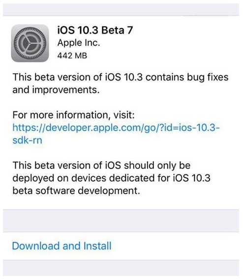 iOS10.3 Beta7 | 仅隔3天就更新升级 - 知乎