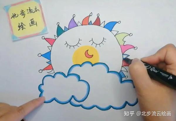 儿童简笔画教程：太阳，绘画步骤 - 知乎