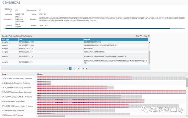 CPTAC蛋白数据库 - 知乎